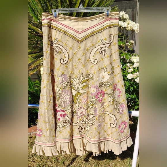 Peruvian Connection | Skirts | Peruvian Connection Floral Embroidered ...